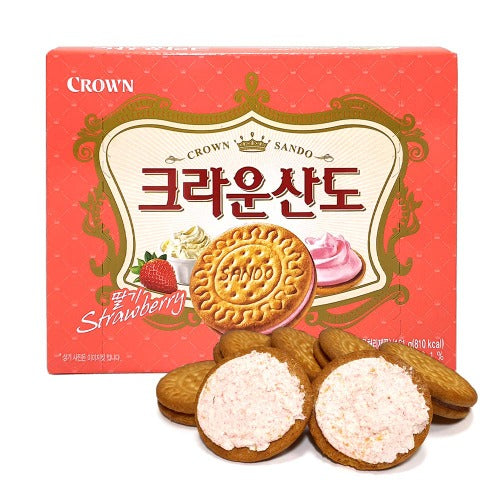 3616 Crown Sando with Strawberry 크라운 산도 딸기 161g – Koreanfood.in